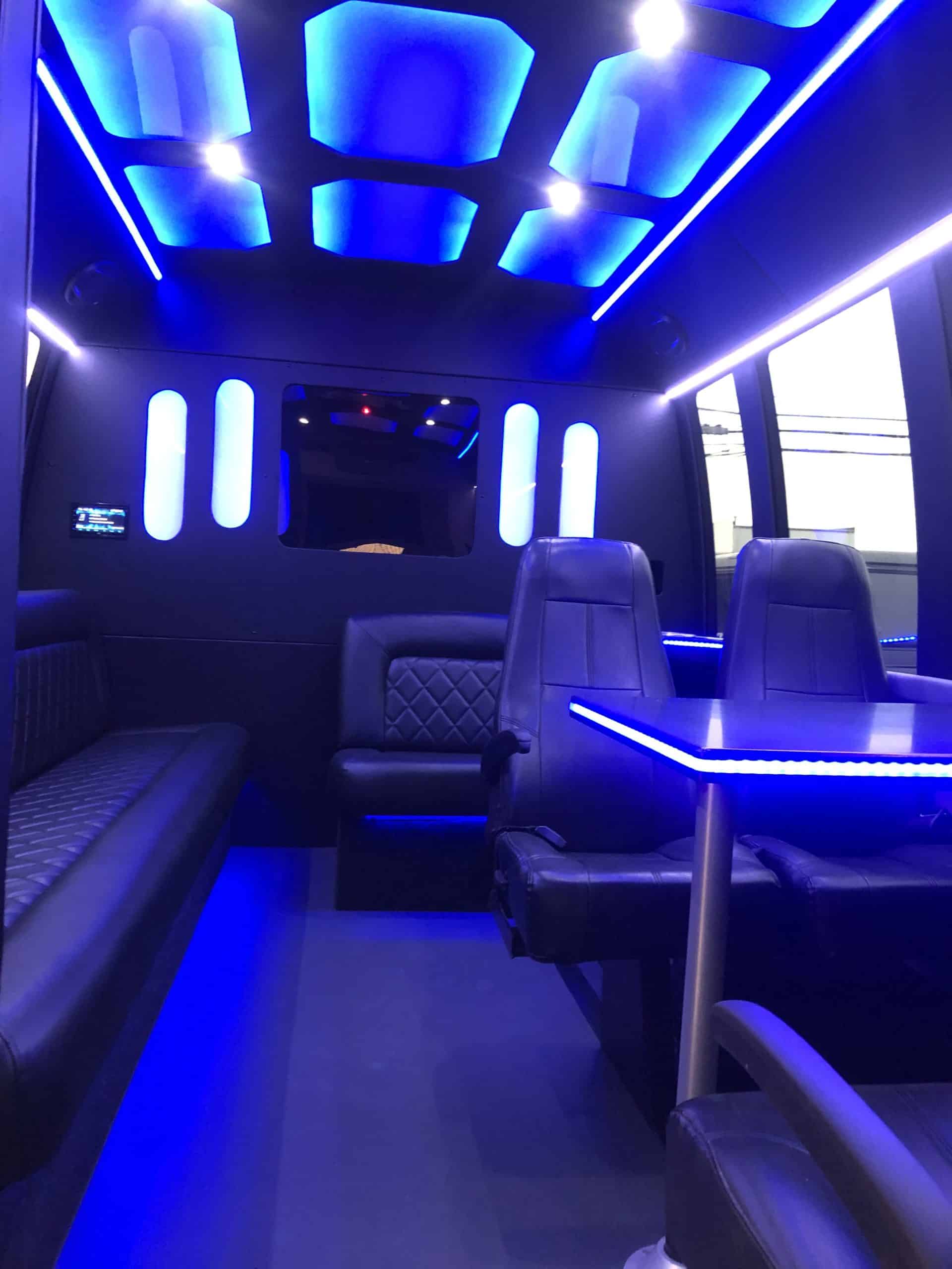 Awesome corporate style party bus build | Custom Mobile Conversions